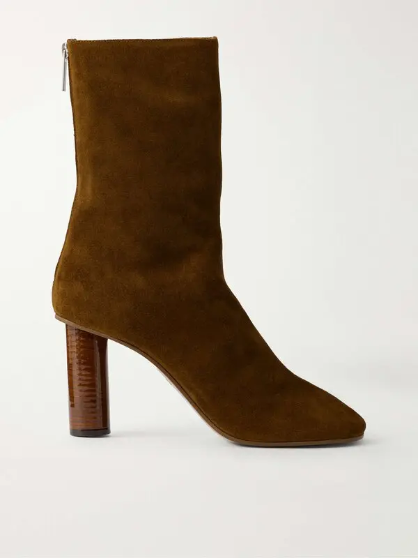 Paris Texas Alice 85 Suede Ankle Boots