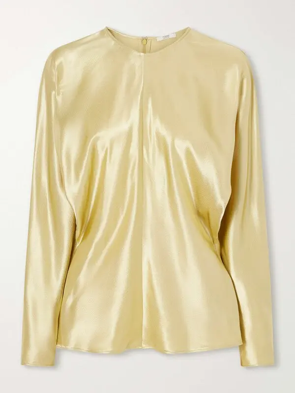 FFORME Sylvie Satin Blouse - Gold