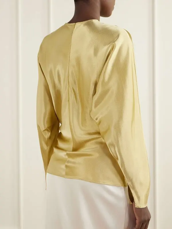 FFORME Sylvie Satin Blouse - Gold