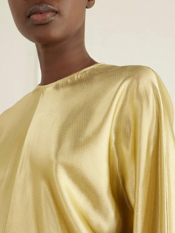 FFORME Sylvie Satin Blouse - Gold