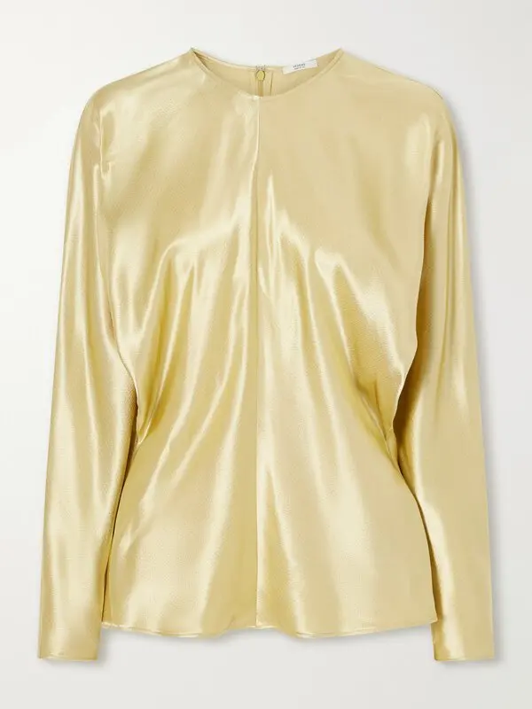 FFORME Sylvie Satin Blouse - Gold