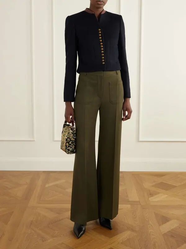 Etro Satin-trimmed Wool-blend Jacket