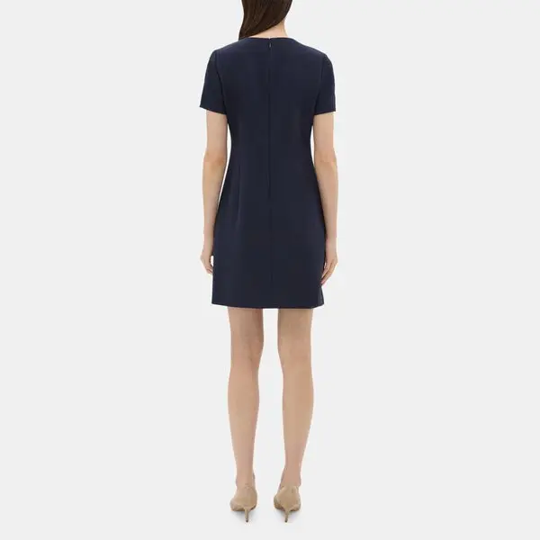 Theory Sheath Dress In Crepe