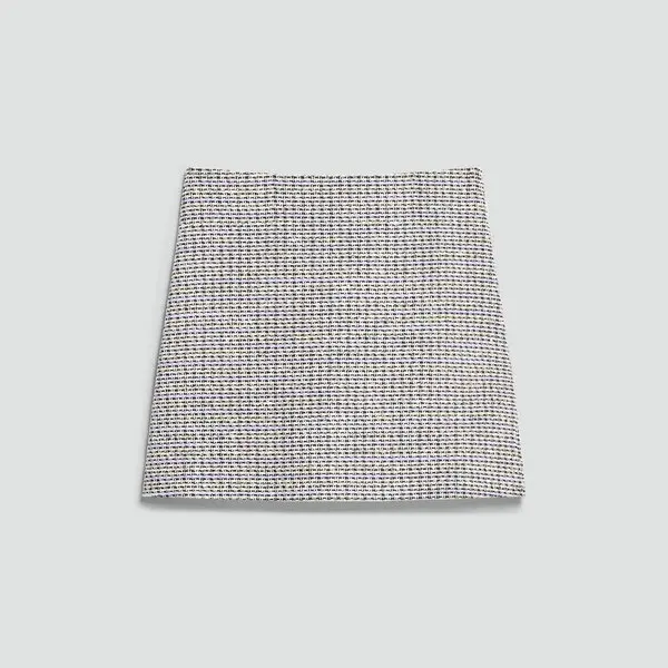 Theory High-waisted Mini Skirt In Striped Tweed