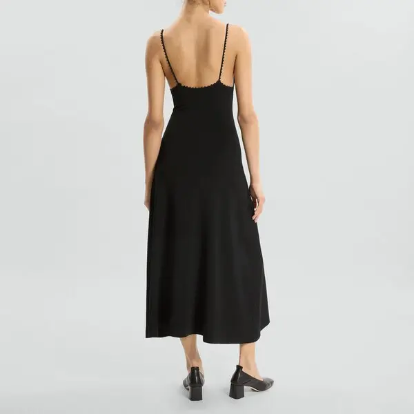 Theory Rayon Knit Square Neck Dress