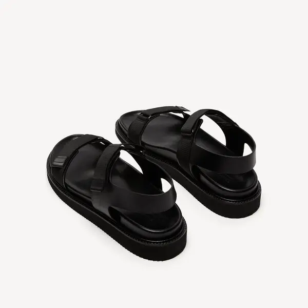 Theory Open Sandal In Leather
