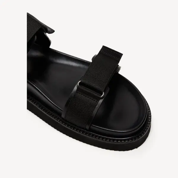 Theory Open Sandal In Leather