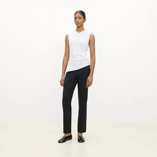 Theory Marcee Pant In Good Wool - Black
