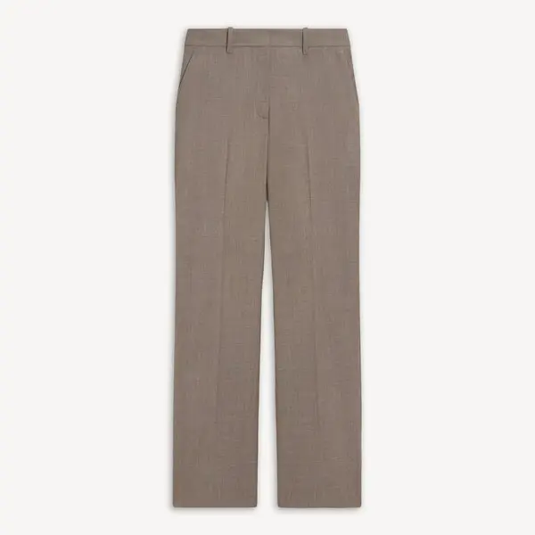 Theory Marcee Pant In Good Wool - Walnut Melange
