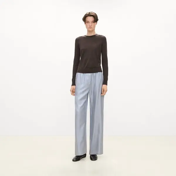 Theory Flowy Pant In Mod Silk Twill - Luna