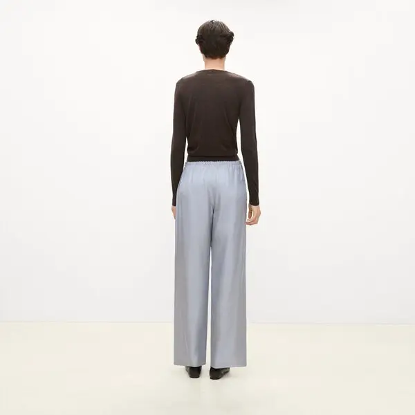 Theory Flowy Pant In Mod Silk Twill - Luna