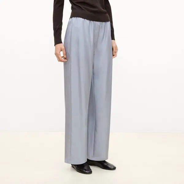 Theory Flowy Pant In Mod Silk Twill - Luna