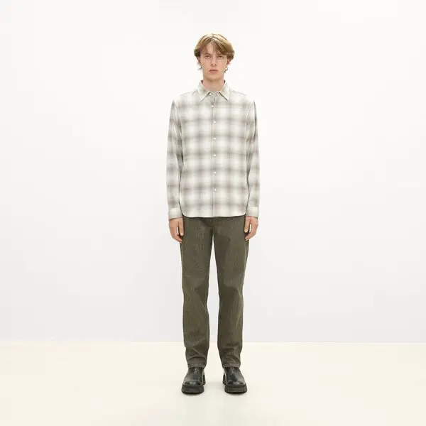 Theory Standard Jean In Tinted Denim - Army