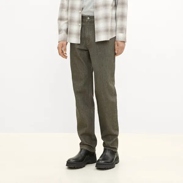 Theory Standard Jean In Tinted Denim - Army