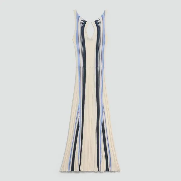 Theory Draped Tank Dress In Organic Cotton-blend