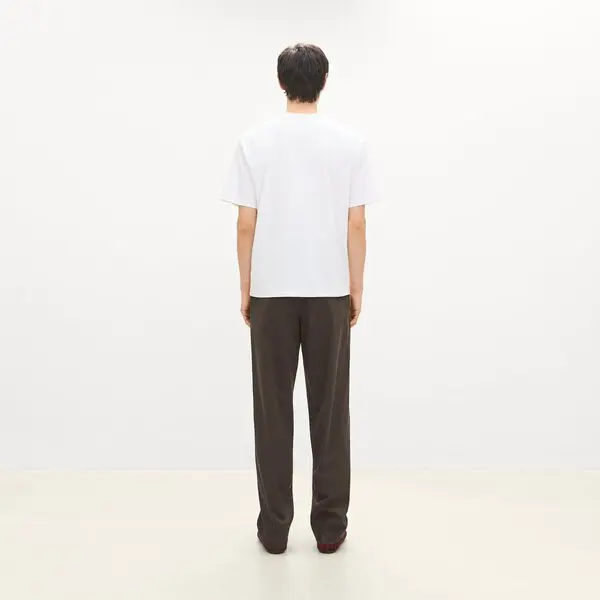 Theory Straight Chino Pant In Moonsoft Cotton - Classic Brown
