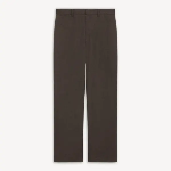 Theory Straight Chino Pant In Moonsoft Cotton - Classic Brown