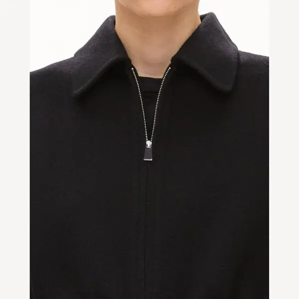 Theory Belted Vest In Double-face Wool-cashmere - Black