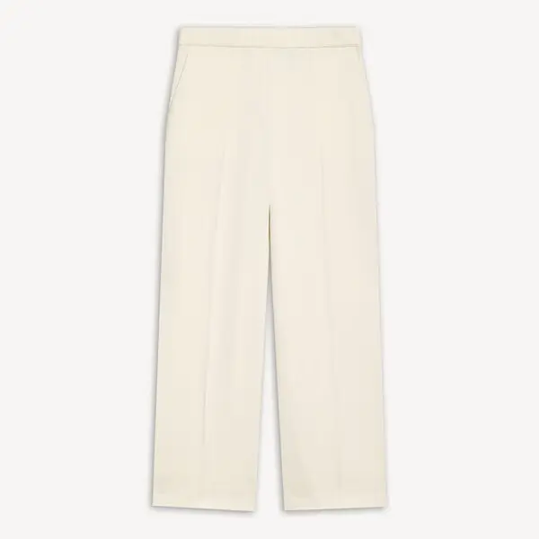 Theory Classic Straight Pull-on Pant In Admiral Crepe - Rice