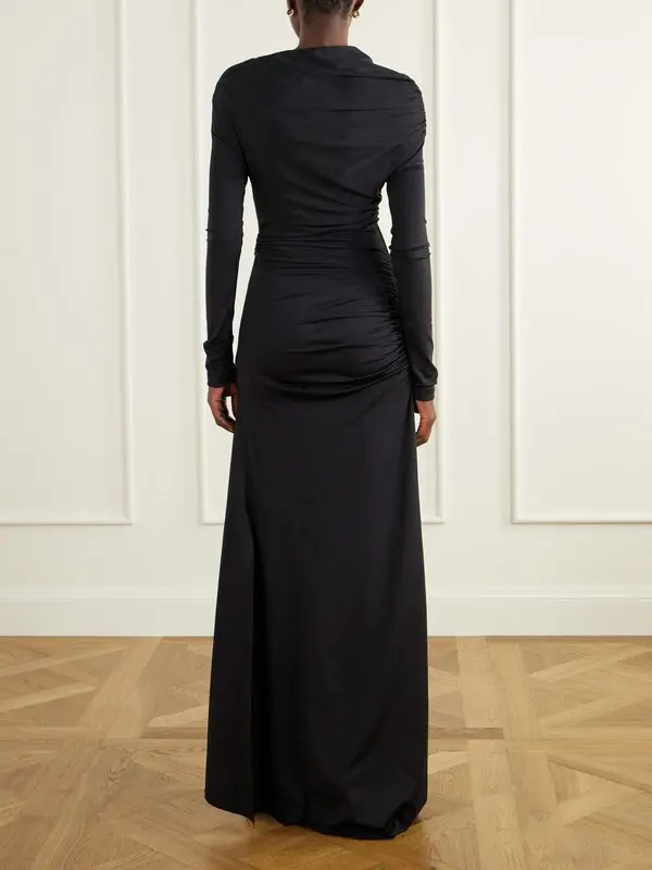 Victoria Beckham Draped Stretch-jersey Gown