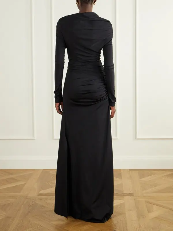 Victoria Beckham Draped Stretch-jersey Gown
