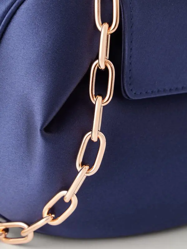 Gabriela Hearst Soft Demi Satin Clutch - Blue