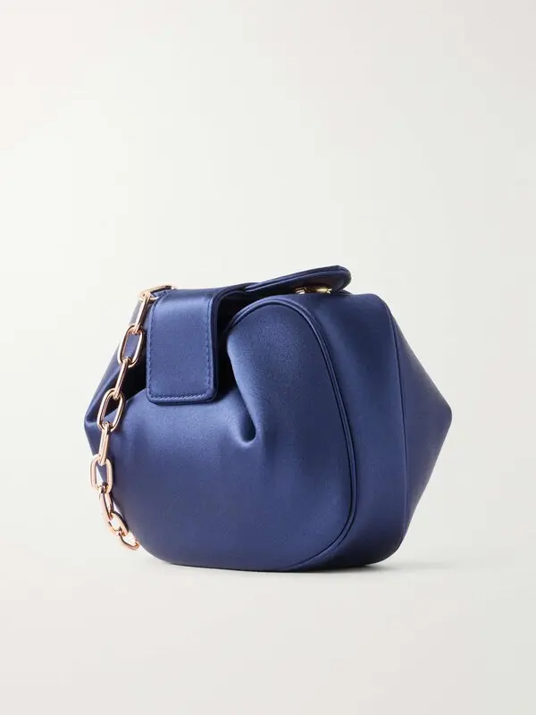 Gabriela Hearst Soft Demi Satin Clutch