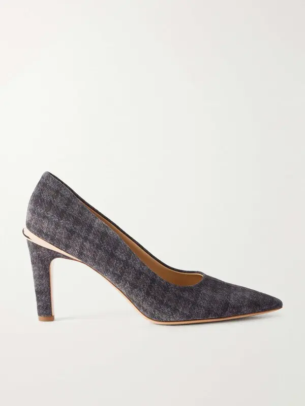 Gabriela Hearst Edwina 75 Suede Pumps - Charcoal