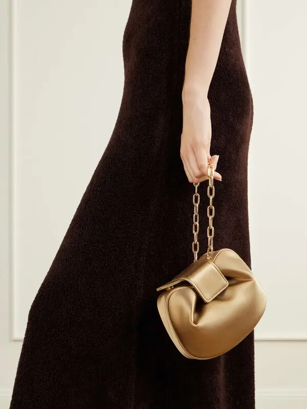 Gabriela Hearst Soft Demi Satin Clutch