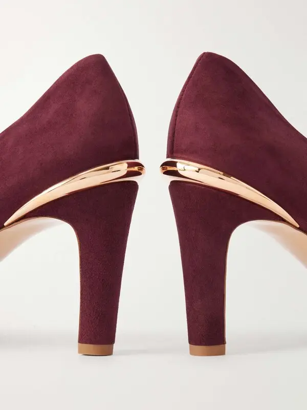 Gabriela Hearst Edwina 75 Suede Pumps