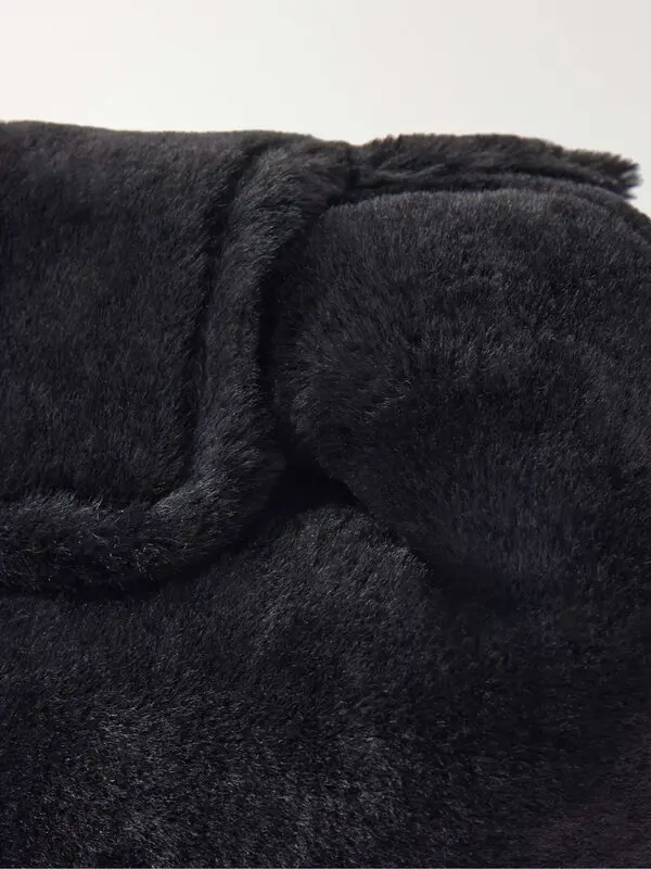 Gabriela Hearst Soft Demi Shearling Clutch