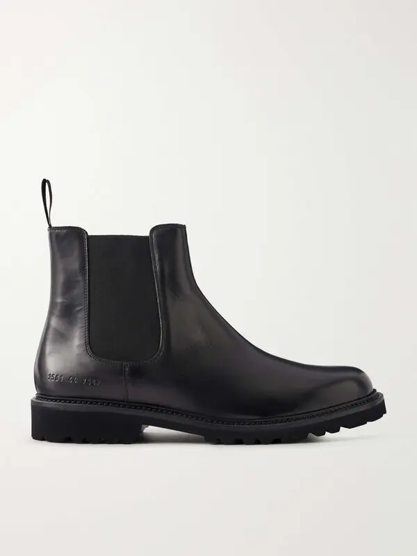 COMMON PROJECTS Leather Chelsea Boots - Black