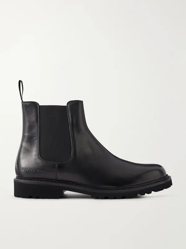 COMMON PROJECTS Leather Chelsea Boots - Black
