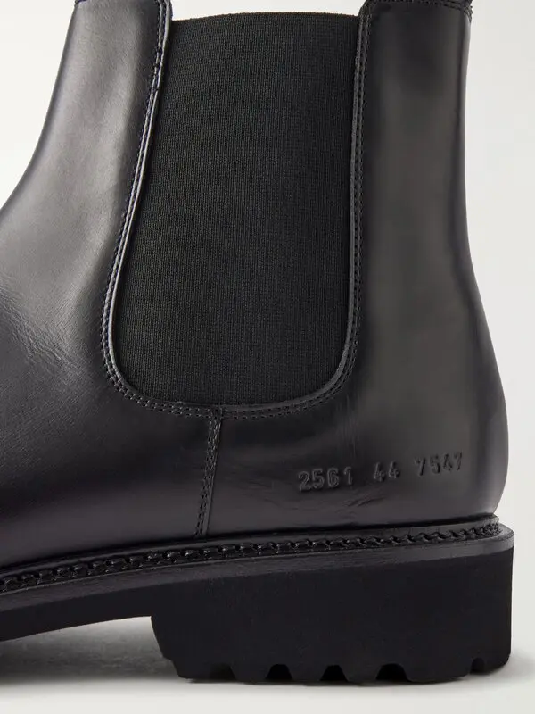 COMMON PROJECTS Leather Chelsea Boots - Black