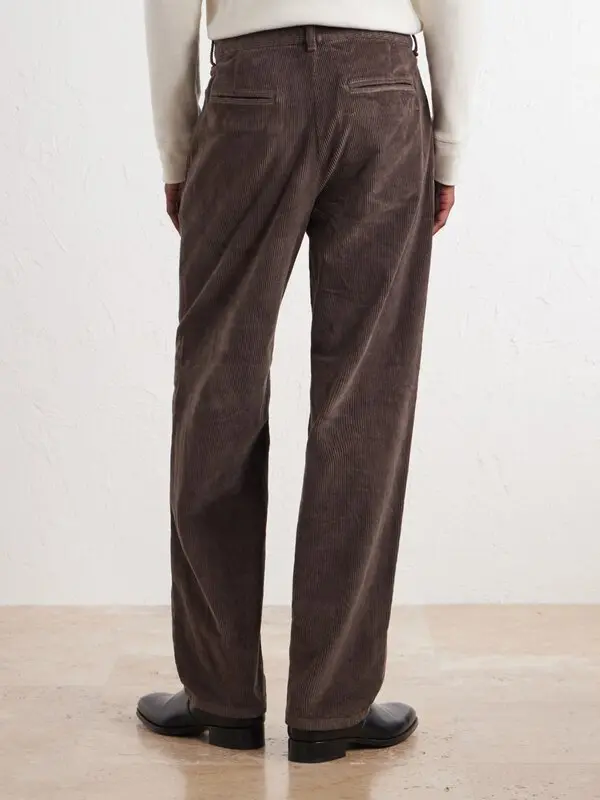 Rag & Bone Wide-leg Pleated Cotton-blend Corduroy Trousers
