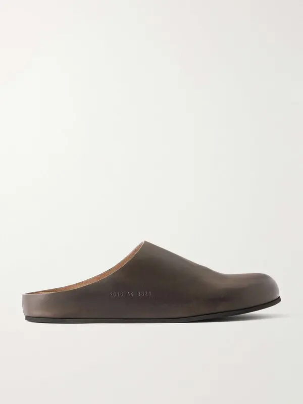 COMMON PROJECTS Leather Clogs - Brown