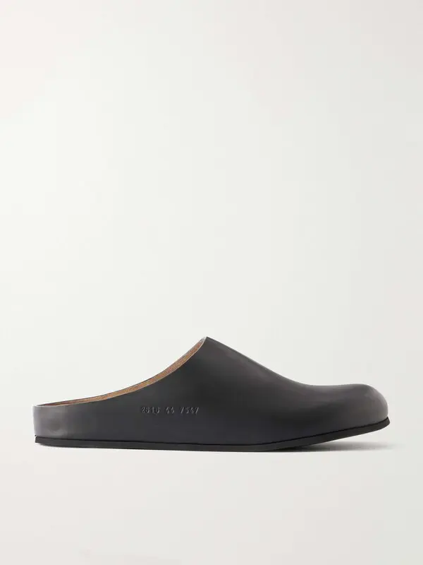 COMMON PROJECTS Leather Clogs - Black
