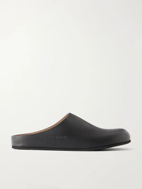 COMMON PROJECTS Leather Clogs - Black