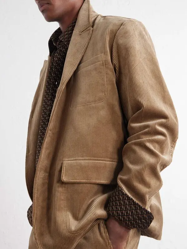 De Bonne Facture Métier Cotton-corduroy Suit Jacket
