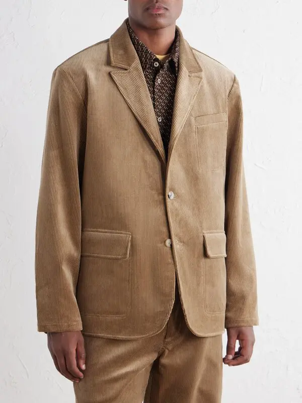 De Bonne Facture Métier Cotton-corduroy Suit Jacket