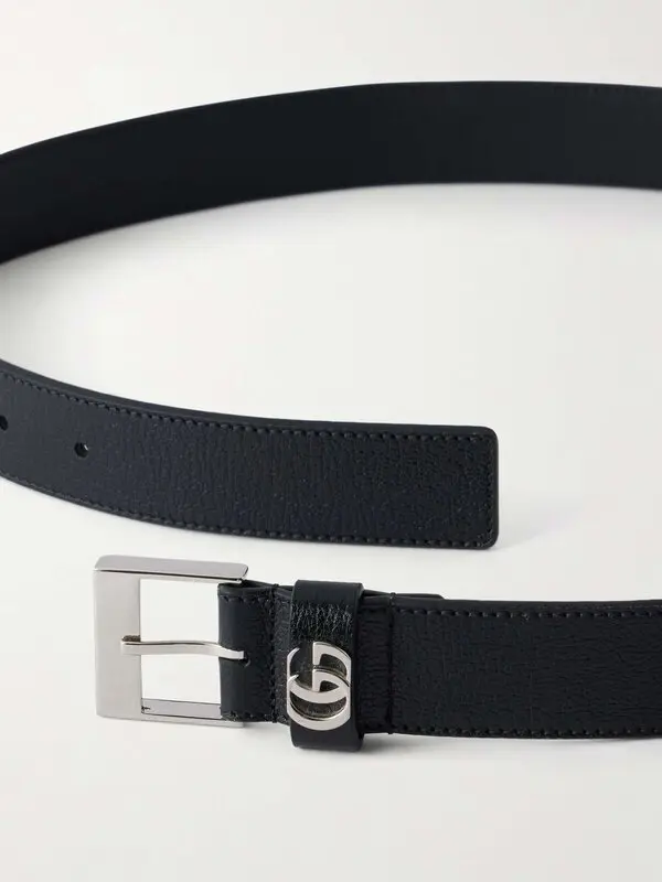 Gucci 3cm Gg-embellished Leather Belt