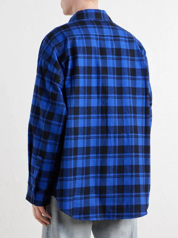 AGOLDE Stanhope Checked Cotton-flannel Shirt