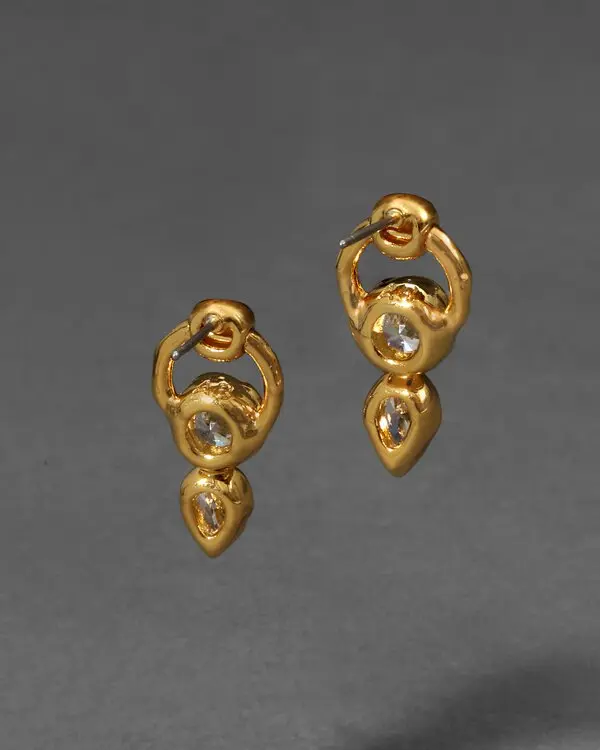 Alexis Bittar Asterales Petite Doorknocker Post Earrings