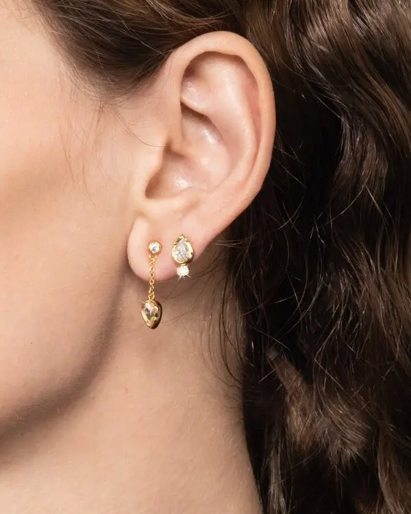 Alexis Bittar Asterales Petite Teardrop Stud Earrings