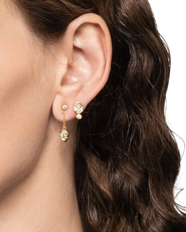 Alexis Bittar Asterales Petite Teardrop Stud Earrings