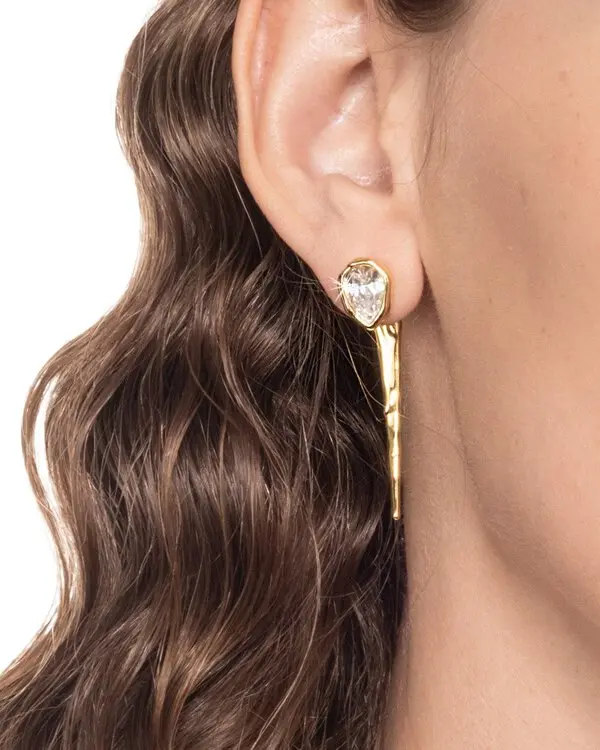 Alexis Bittar Asterales Spear Front Back Earrings