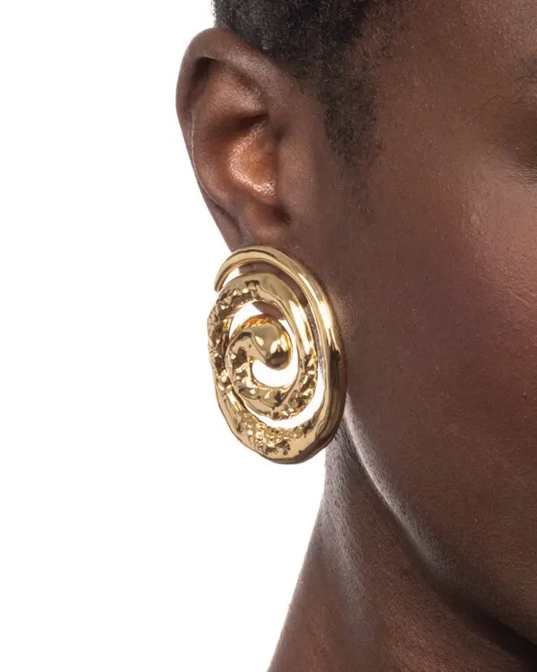 Alexis Bittar Brut Spiral Post Earrings