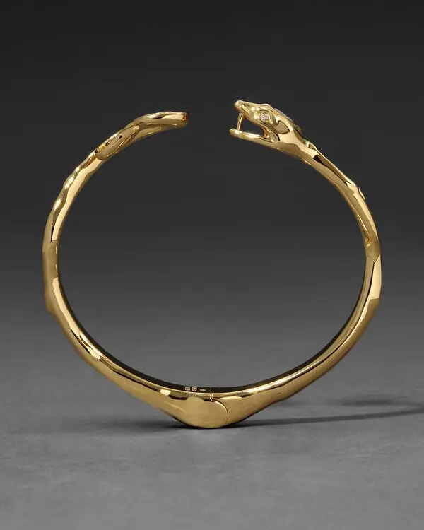 Alexis Bittar Serpent Crystal Bypass Hinge Bracelet