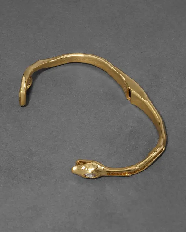 Alexis Bittar Serpent Crystal Bypass Hinge Bracelet