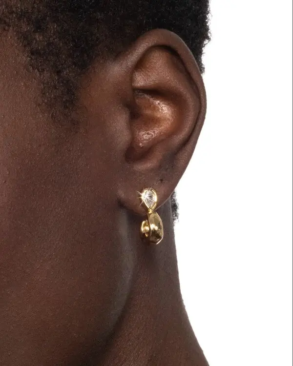 Alexis Bittar Asterales Teardrop Huggie Hoop Earrings